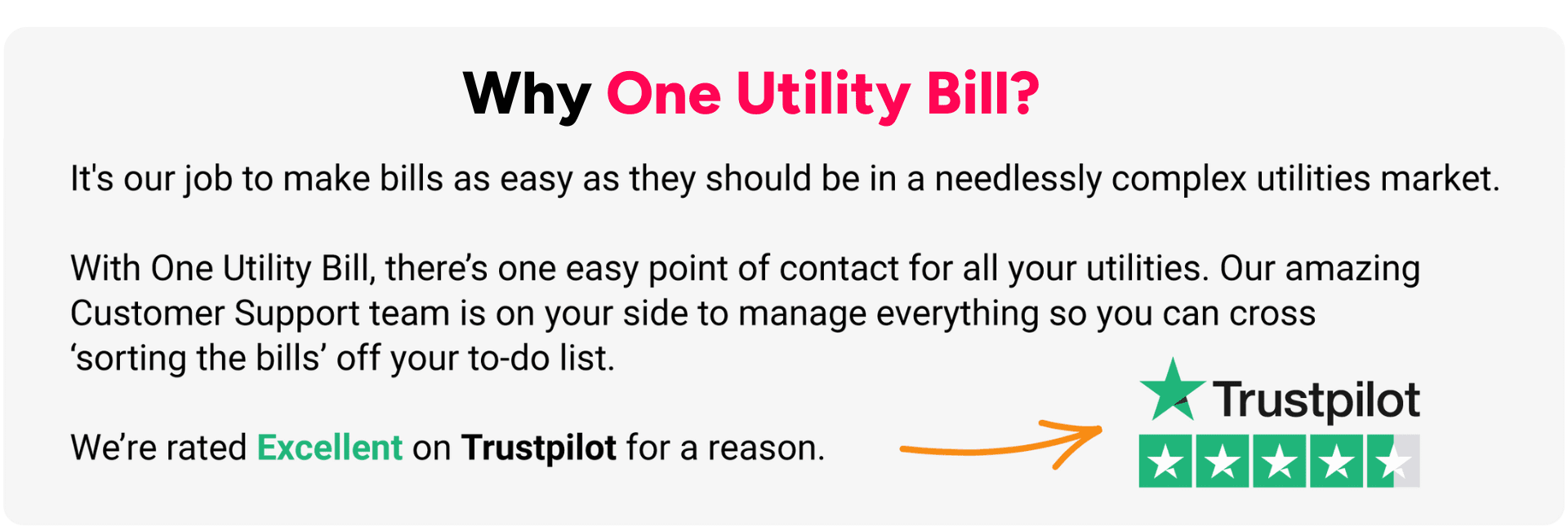 One Utility Bill | Switcheroo